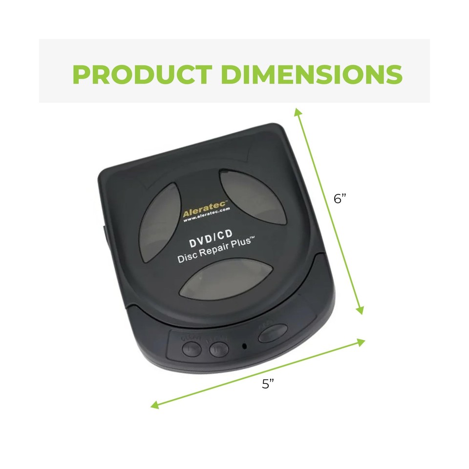 Aleratec Motorized DVD CD Cleaner Disc Repair System - Scratch Remover ...