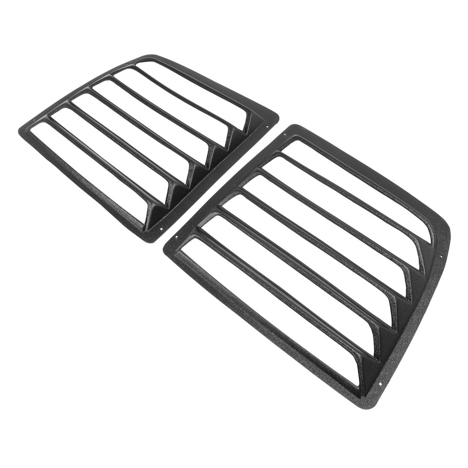 2PCS Textured Rear Window Louver For 1997-2017 Chevy Express GMC Savana ...