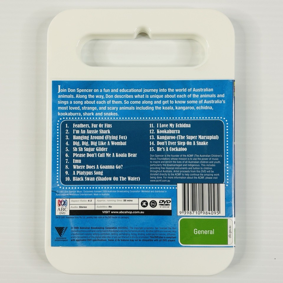 Don Spencer Feathers Fur Or Fins DVD 2009 ABC For Kids Tracked Postage ...