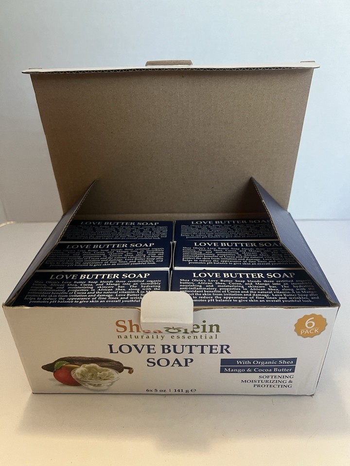 Shea Olein Organic 5 oz Love Butter Soap with Shea Butter, Mango Butter ...