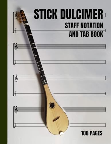 Stick Dulcimer Staff Notation and Tab Book, 100 Pages | eBay