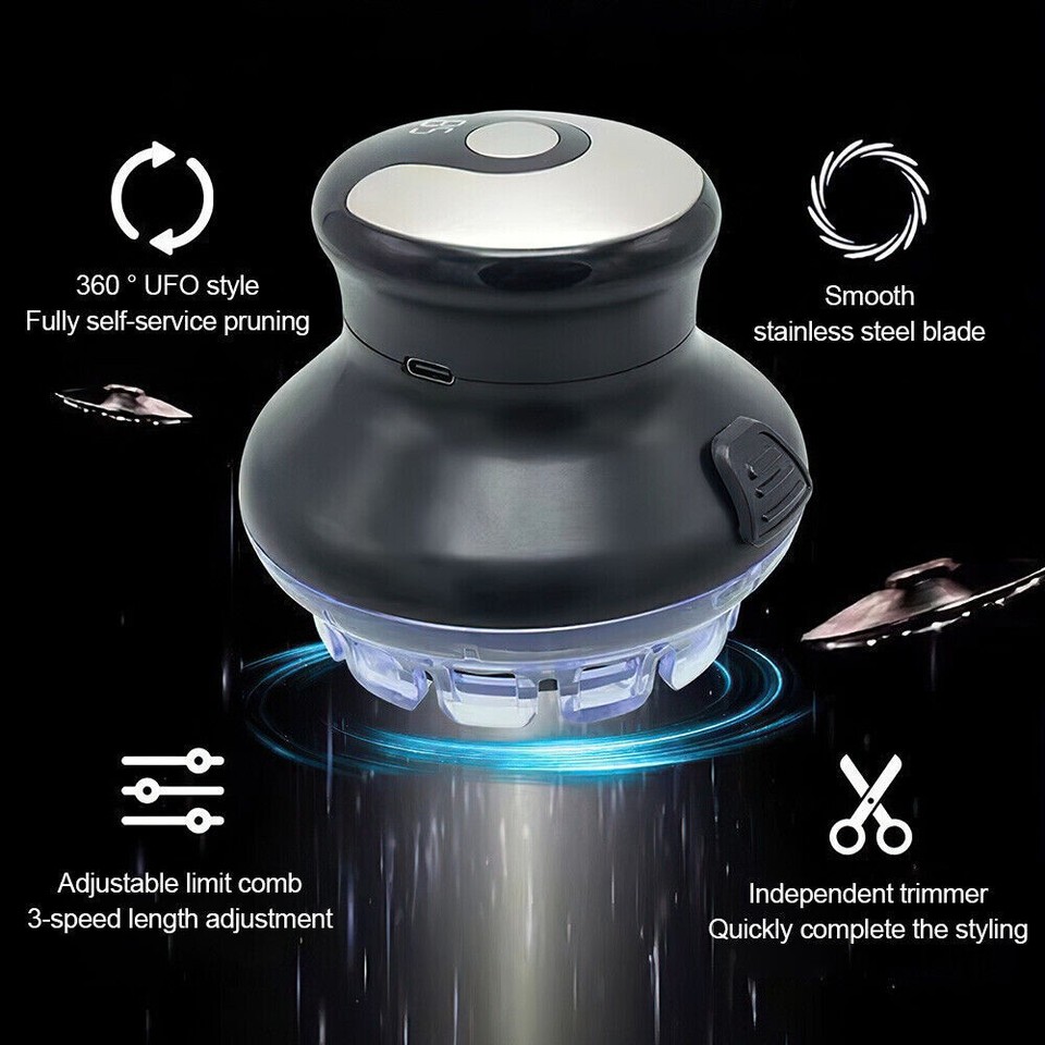 360° Professional Mens Hair Clippers Bald Head Trimmer Machine Electric ...