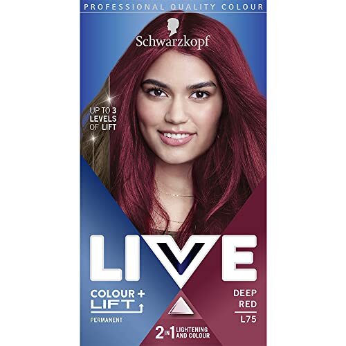 Schwarzkopf LIVE Colour + Lift Long-Lasting Permanent Red Hair Dye ...