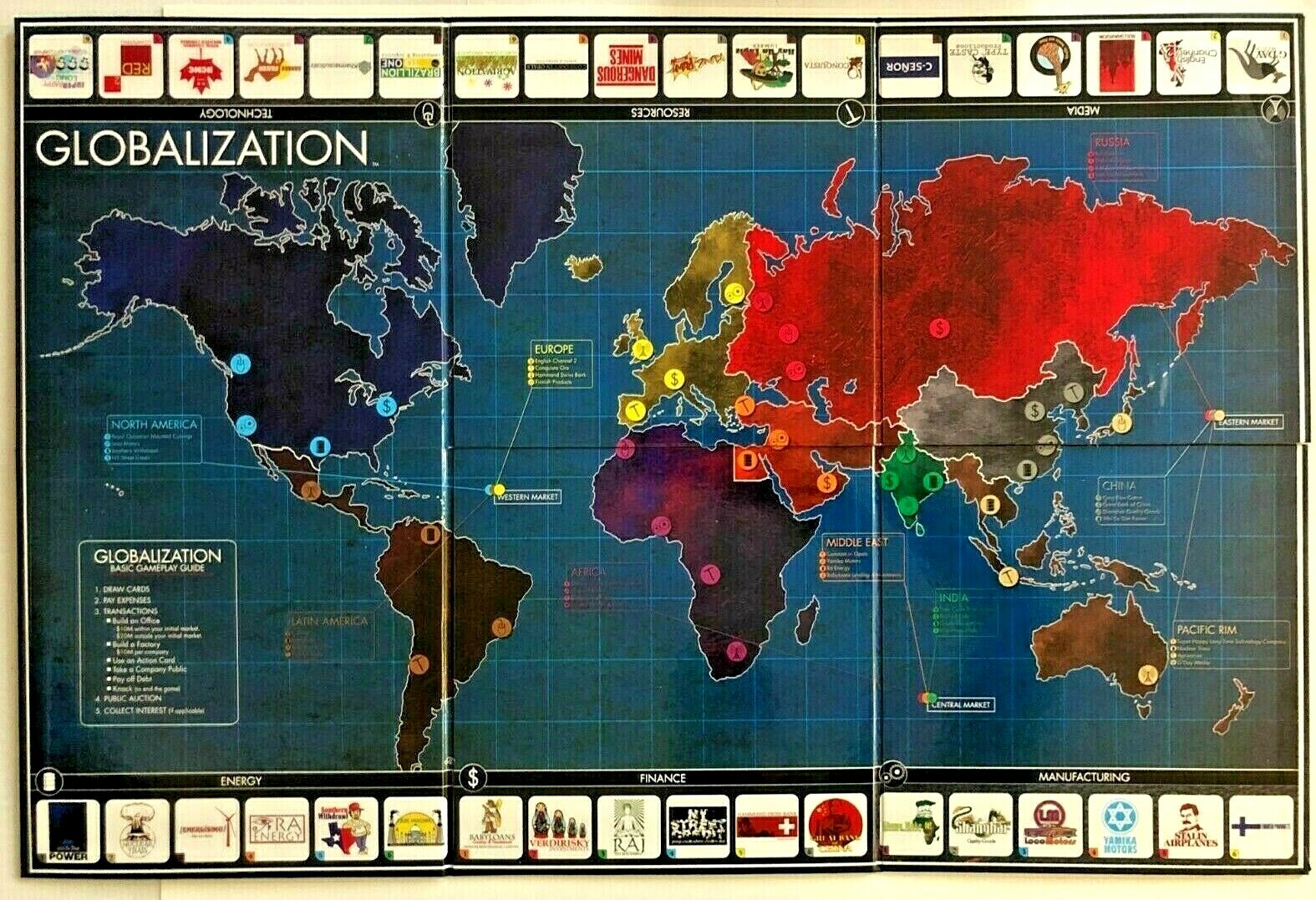 GLOBALIZATION: A brothers Knudsen Board Game, 2010 Closet Nerd Games ...