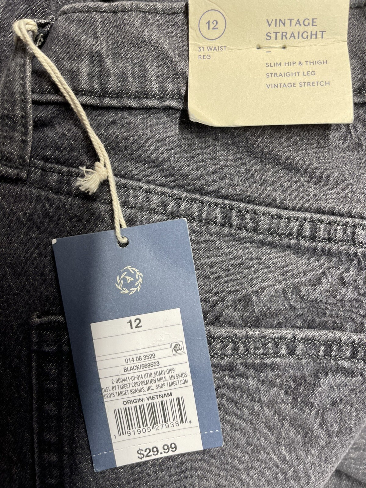 Universal Thread Women's High-Rise Vintage Straight Cropped Jeans Gray ...