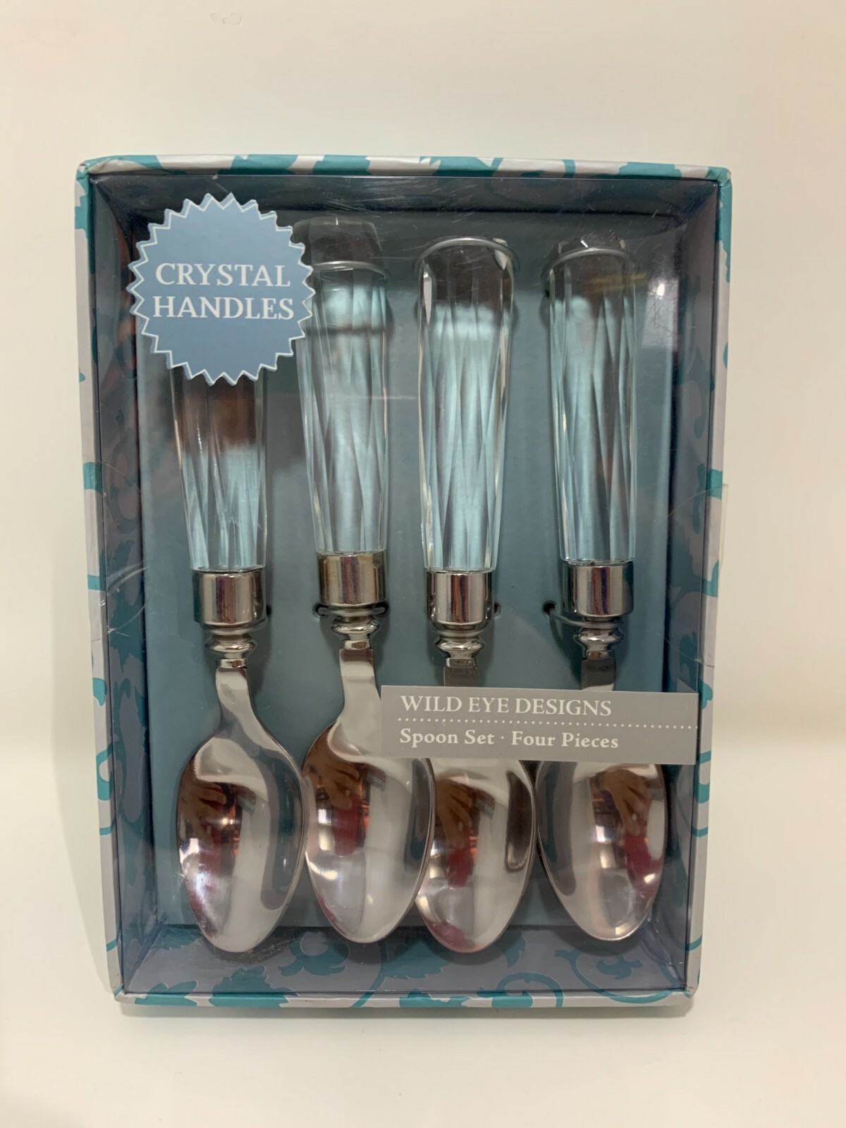 WILD EYE DESIGNS CRYSTAL HANDLES Spoon SET - SET OF 4 NEW! | eBay