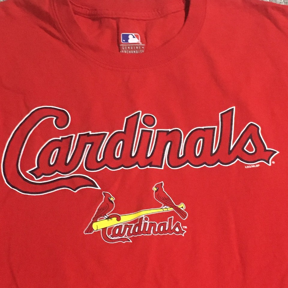 St. Louis Cardinals T Shirt Men's XL Red SLT Baseball MLB Genuine ...