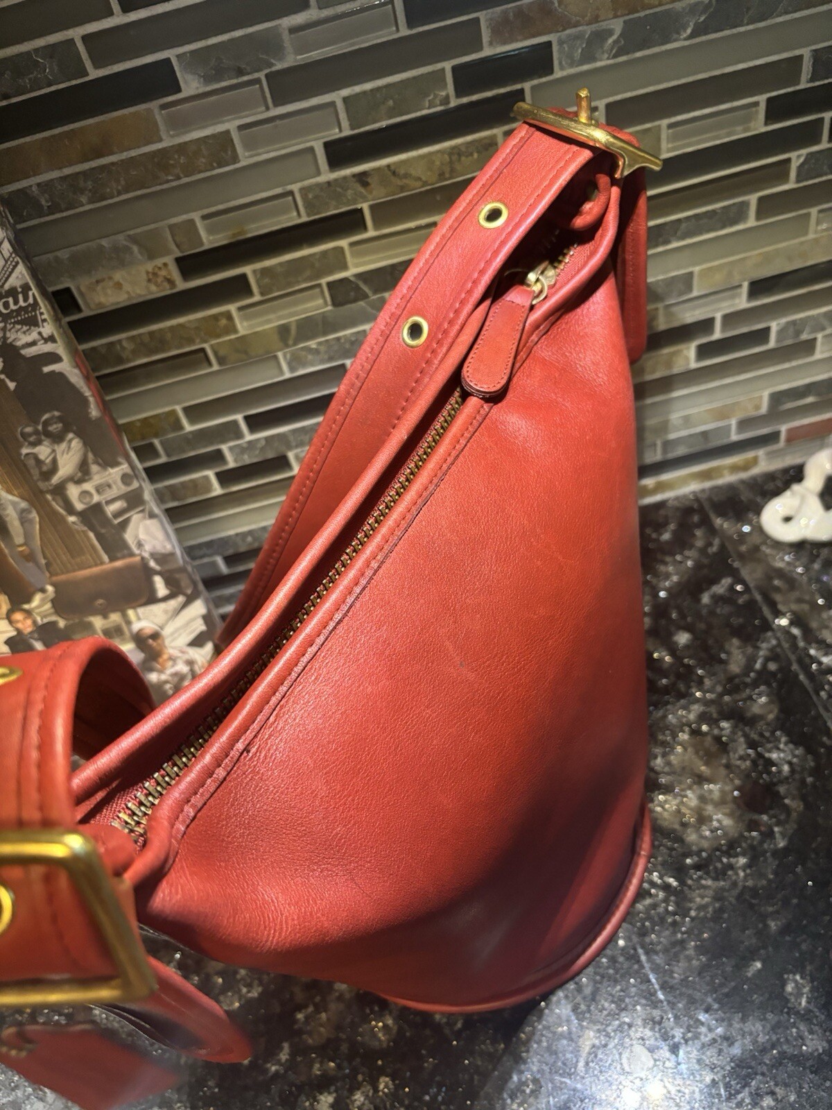 Vintage Coach Helen’s Legacy Duffle Bucket Sac Glovetanned Leather 9953 ...