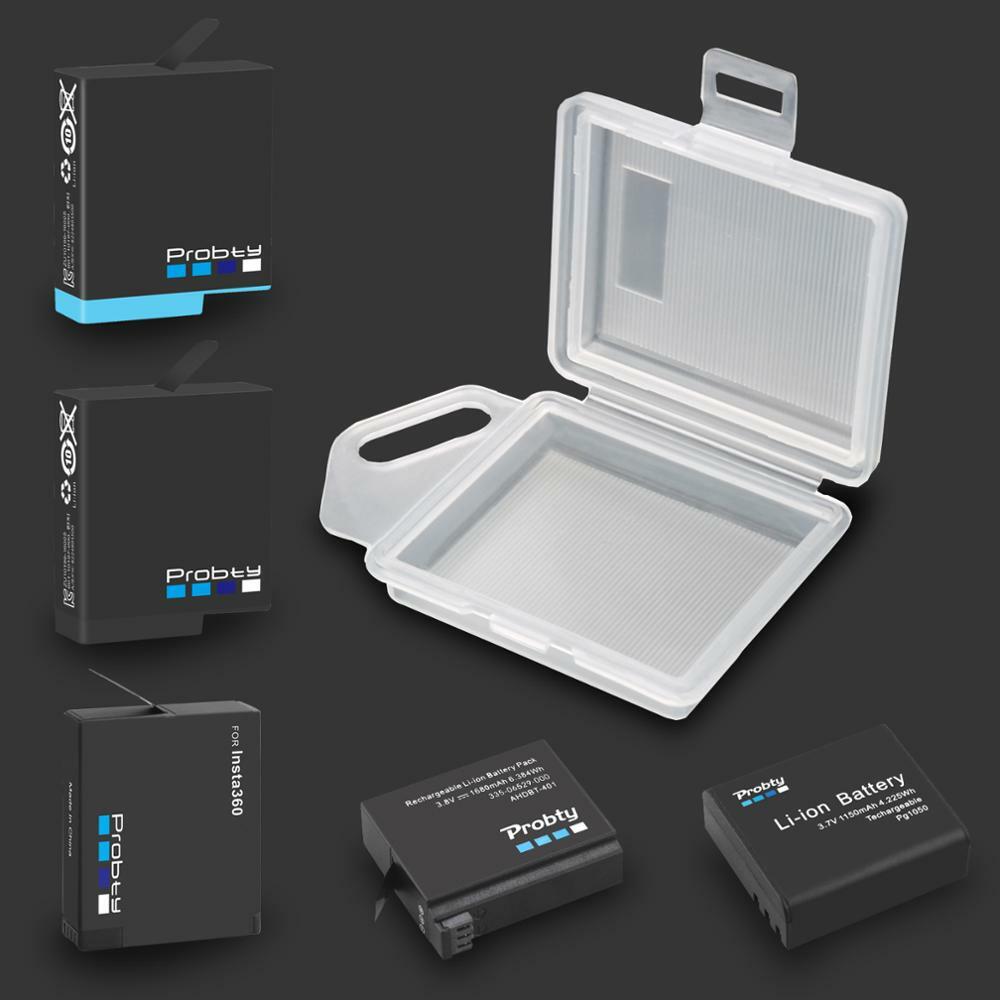 3 x Battery Protective Storage Box Case for Go Pro Hero 8 7 6 5 4 3 2 ...