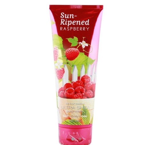 Bath & Body Works Ultra Shea Body Cream, Sun-Ripened Raspberry, 8 Ounce ...