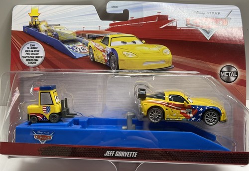 Disney Pixar CARS Launcher JEFF GORVETTE & Pity #24 Corvette 2-Pack ...