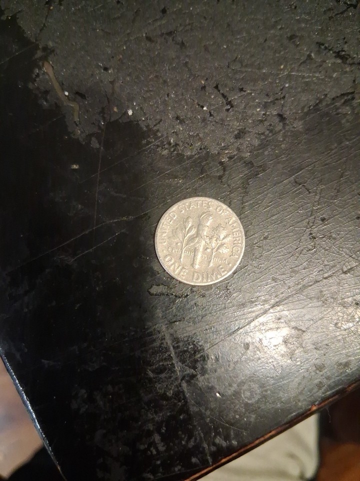 1975 Roosevelt Dime No Mint D/D Error On Both Sides Die Mark Off Center ...
