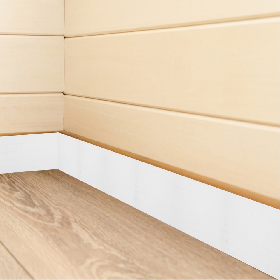 2 Rolls Peel and Stick Skirting Board Trim Flexible Self Adhesive Floor ...