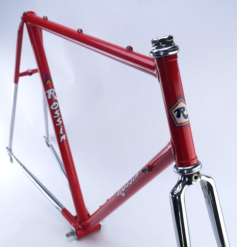 Rossin Bicycle Frame set 57.5cm Campagnolo headset & BB 7-Eleven Record ...
