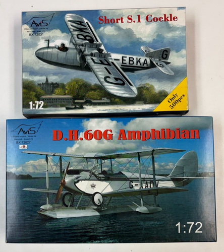 1/72 Avis British seaplanes: Short S.1 Cockle & D.H.60G Amphibian (2 ...