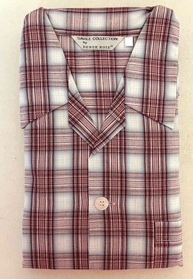 Savile Collection by Derek Rose Men's Ranga 34 Plaid Pyjamas, Pink ...