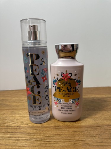 Bath & Body Works PEACE Iced Raspberry Bellini Fragrance Mist Spray ...