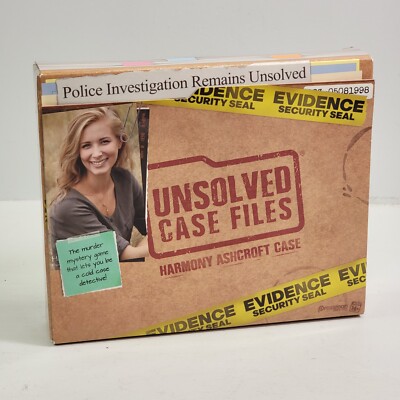 Unsolved Case Files Ashcroft, Harmony - Cold Case Murder Mystery Party ...