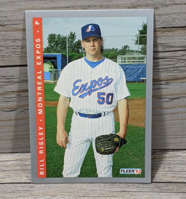 1993 Fleer Final Edition Montreal Expos Baseball Card #96 Bill Risley ...