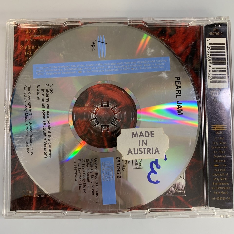 Pearl Jam Go CD Single Made in Austria | eBay