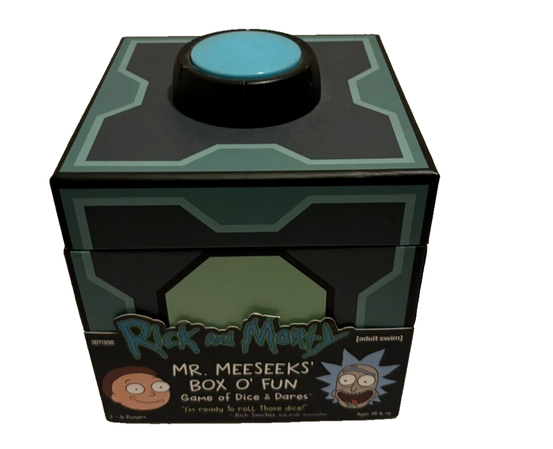 Rick And Morty Mr. Meeseeks Box O' Fun Game Of Dice & Dares (Adult Swim ...
