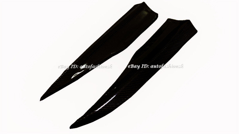 Gloss Black Rear Bumper Spoiler Splitters For BENZ W204 C350 C300 C63 ...