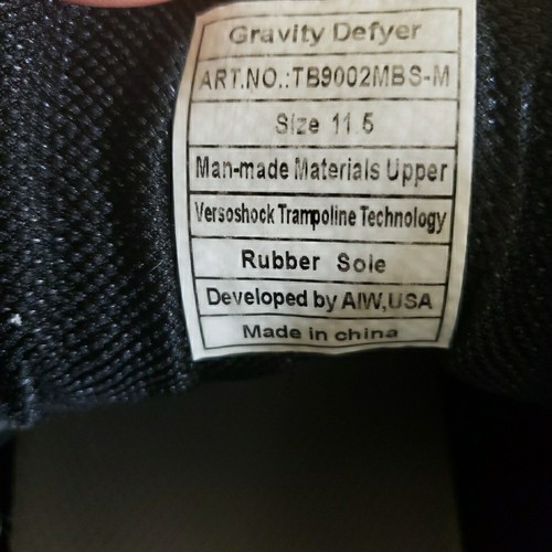 GDEFY Gravity Defyer Mens Size 11.5 Athletic Shoes | eBay