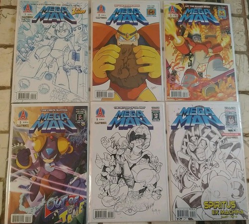 Archie Mega Man Villan Variant Lot Of 6 #1 #2 #3 #5 #9 #13 Comics ...