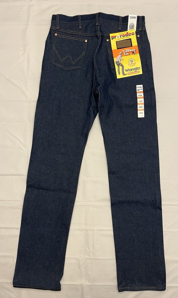 NWT Wrangler 13MWZ Cowboy Cut Mens Original Fit Rigid Indigo Blue Jeans ...