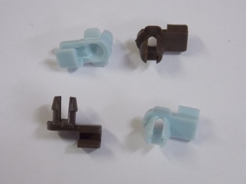 4 Honda Door Lock Rod End Clips Left Brown & Right Blue 3.5mm Rod 6mm Hole