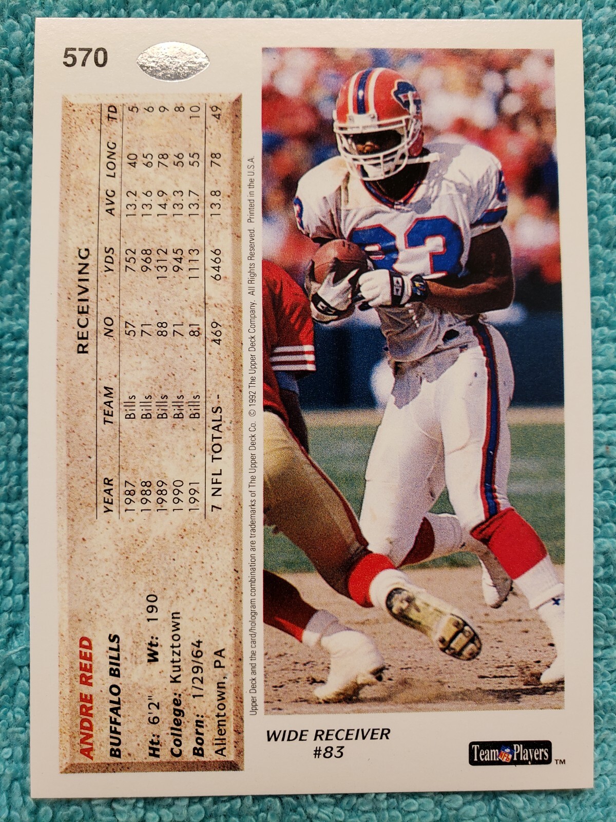 1992 Upper Deck - #570 Andre Reed for sale online | eBay