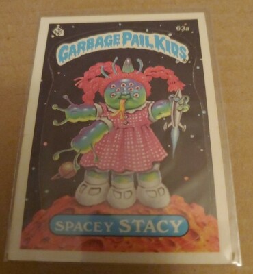 1985 Garbage Pail Kids (Series 2) Spacey Stacy #63a (Glossy Back) | eBay