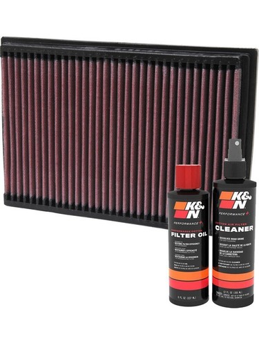 K&N Air Filter 33-2245 + Recharge Kit fits Peugeot 307 2.0 3A/C HDi 135 ...