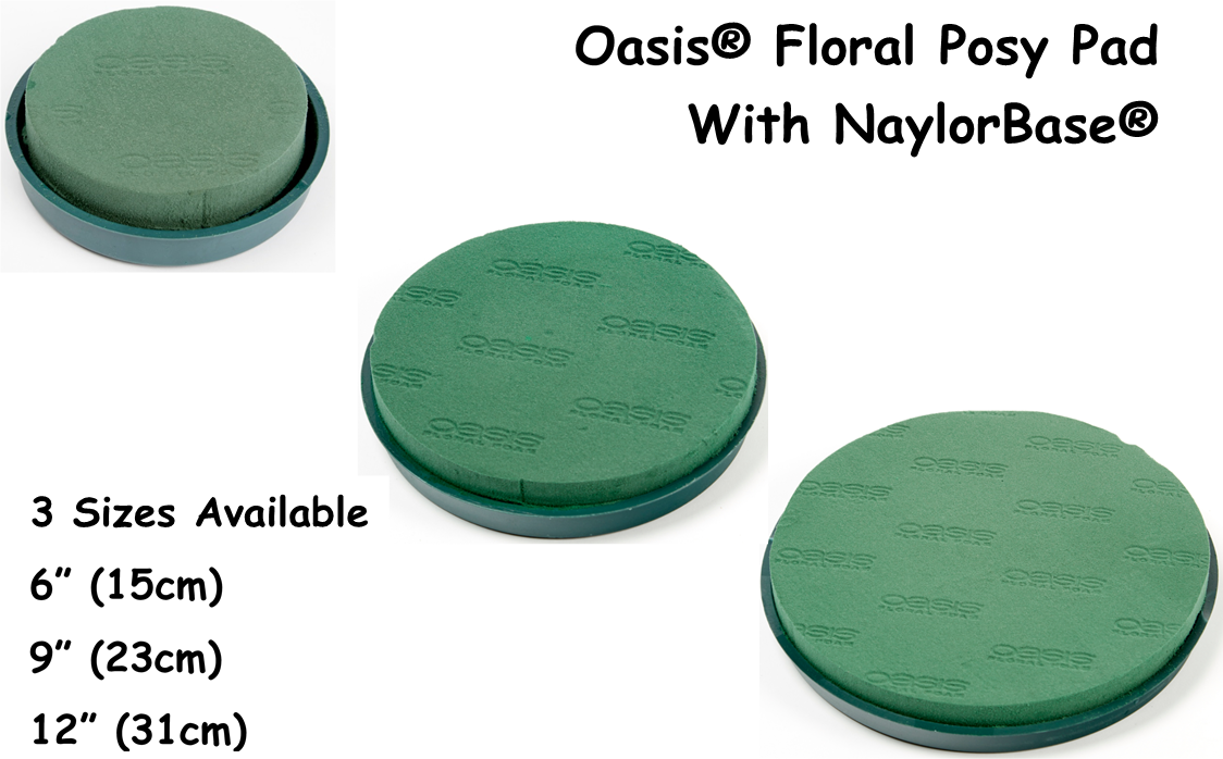 OASIS® Posy Pad Ideal Floral Foam NAYLORBASE® Flowers Floristry Pack of ...
