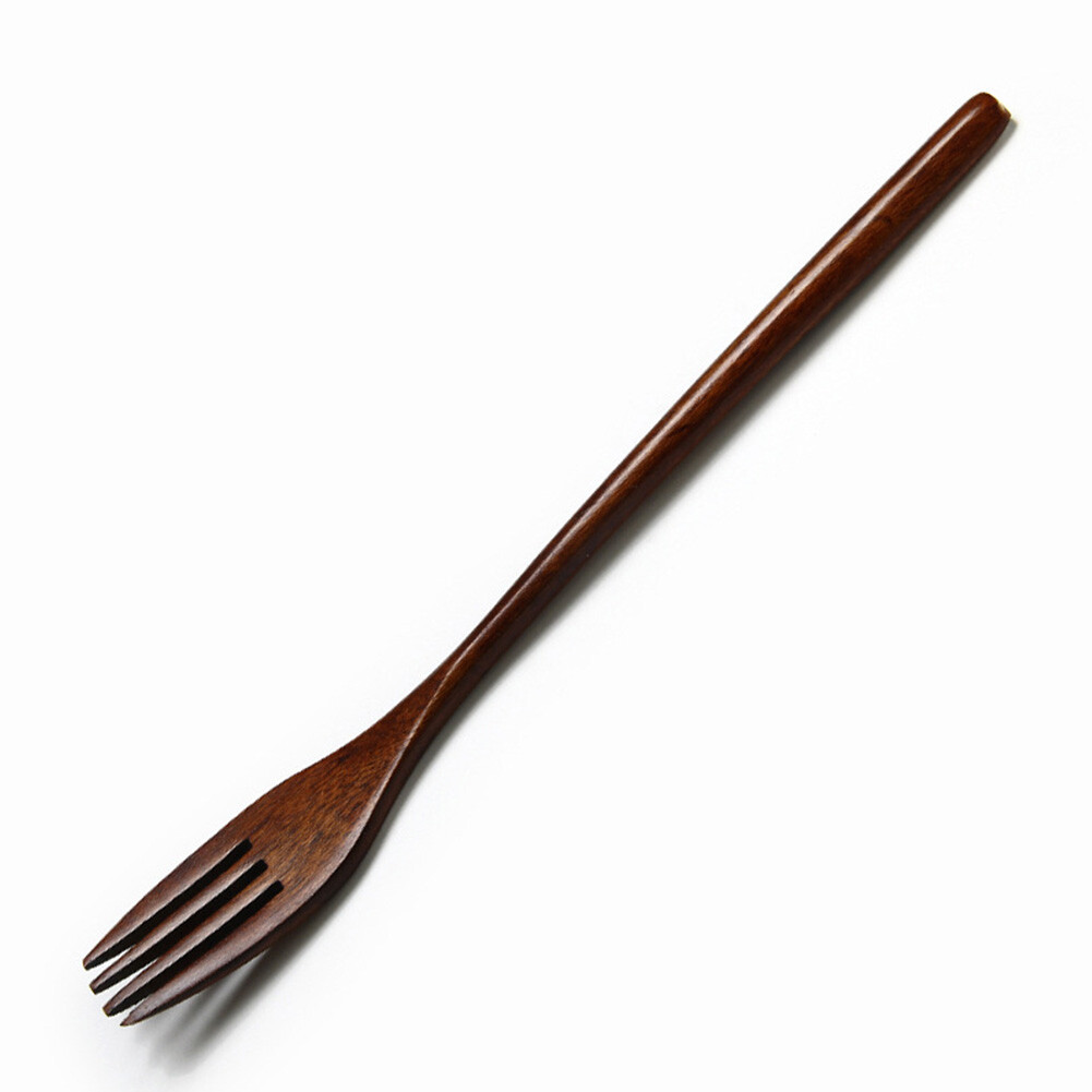 Wooden Dinner Eco-friendly Cutlery Japanese Fork Tableware For Kids ...