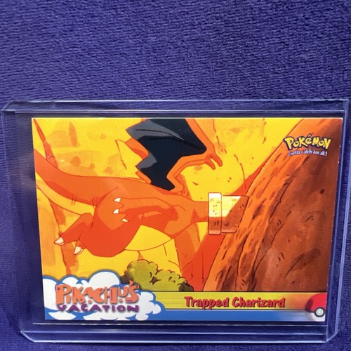 Pokemon Topps Pikachu's Vacation Trapped Charizard #51 First Edition ...