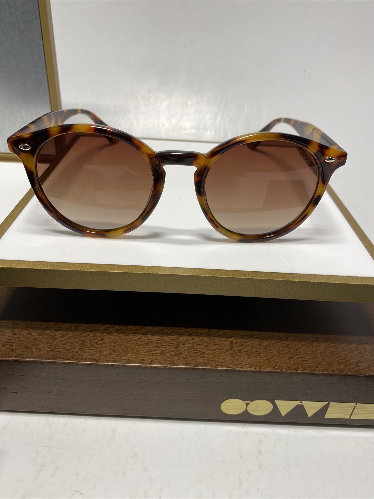 SOJOS Retro Round Polarized Sunglasses for Women Men Circle Frame UV400 ...