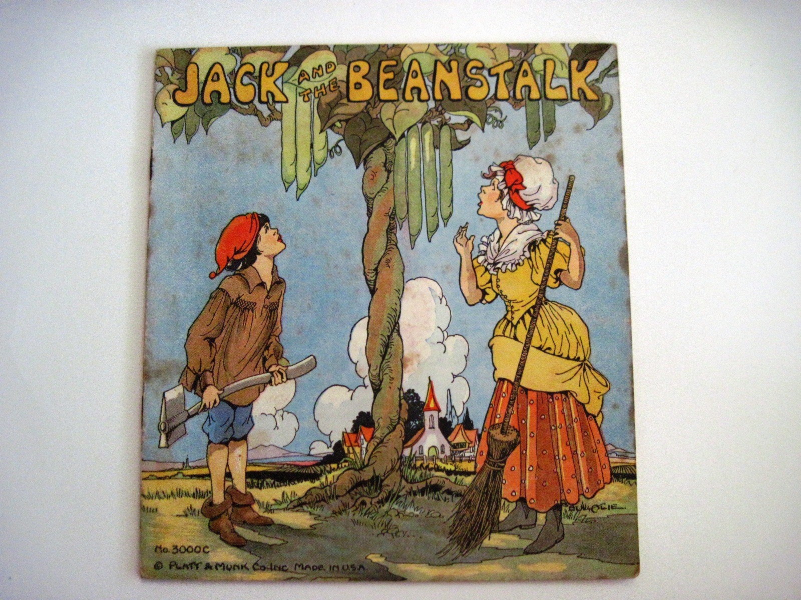 1934 "Jack & Beanstalk" Child's Book -Platt & Munk Illust. by "EULALIE ...