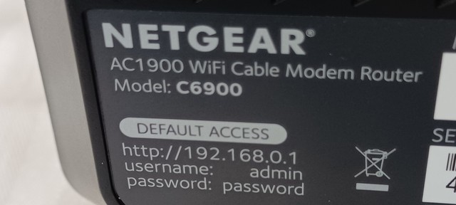 NETGEAR C6900 Nighthawk Ac1900 Cable Modem Router Xfinity Charter Time ...