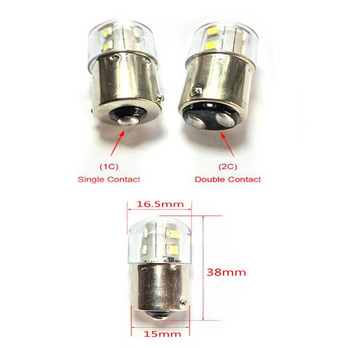 Mini Light Bulb Single&Double Contacts 12/24/36/110/220V B15 LED ...