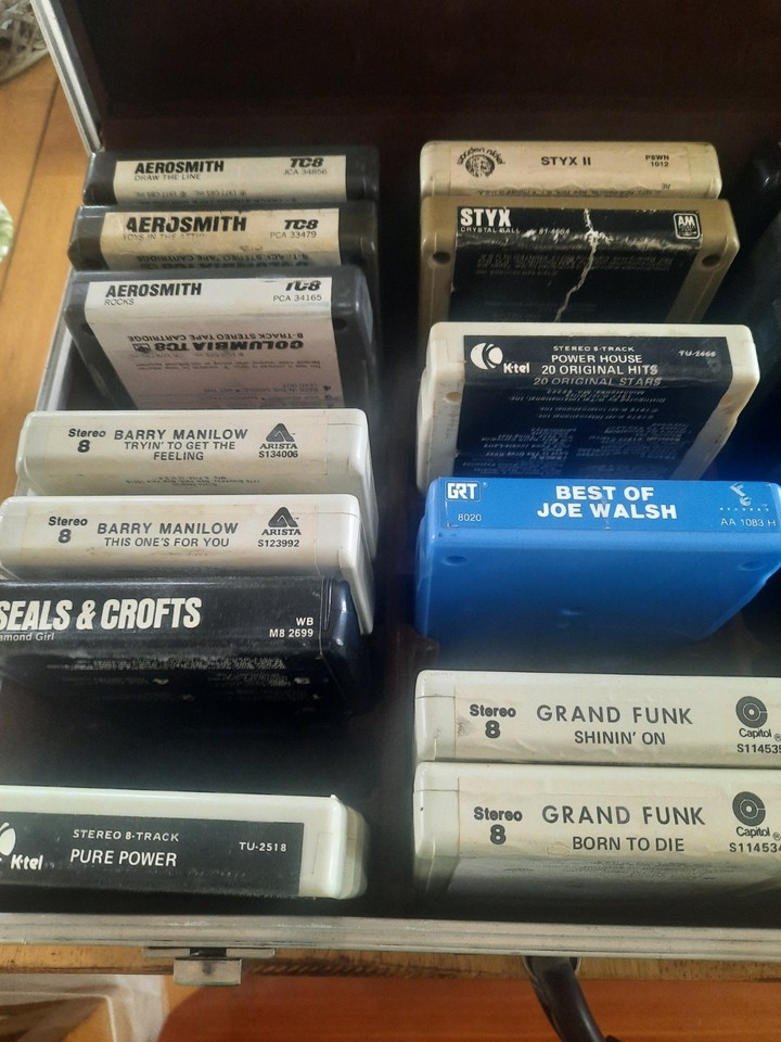Vintage Lot Of 27 8 Track Tapes In Case 80’s Classic (Untested) | eBay