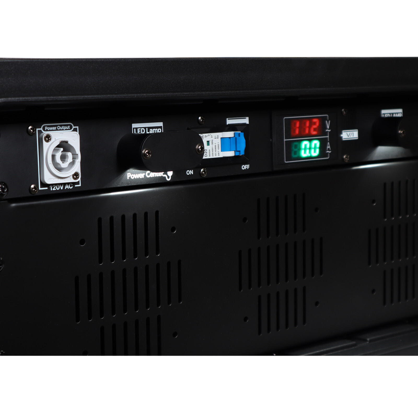 10 Way Power Rear Panel Center LED Power Distribution 1U Rack Mountable ...