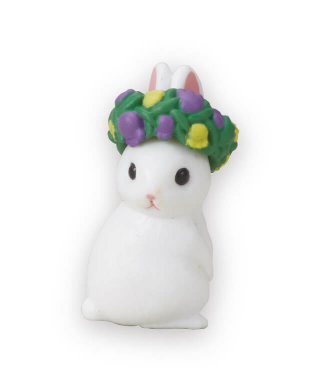 Blind Box 1:6 Miniature Fairy Garden Flower Crown Rabbit Bunny 1 Random ...