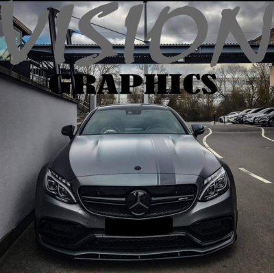 Mercedes Car Bonnet Stripes Vinyl Decal Racing AMG Sport Sticker ...