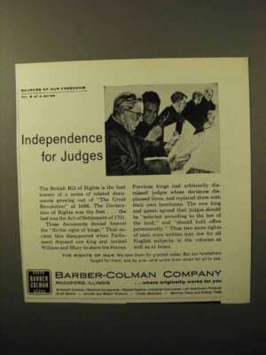 1964 Barber-Colman Company Ad - Independence Judges | eBay