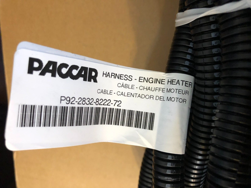 HOTSTART Harness Cable Heater Engine - P92-2832-8222-72 - OEM - Paccar ...