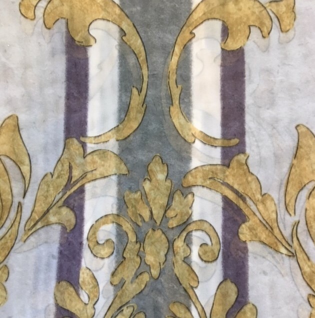 Darien pocket Panel Imperial valance sheer Set Silver Grey Gold 84x58 ...