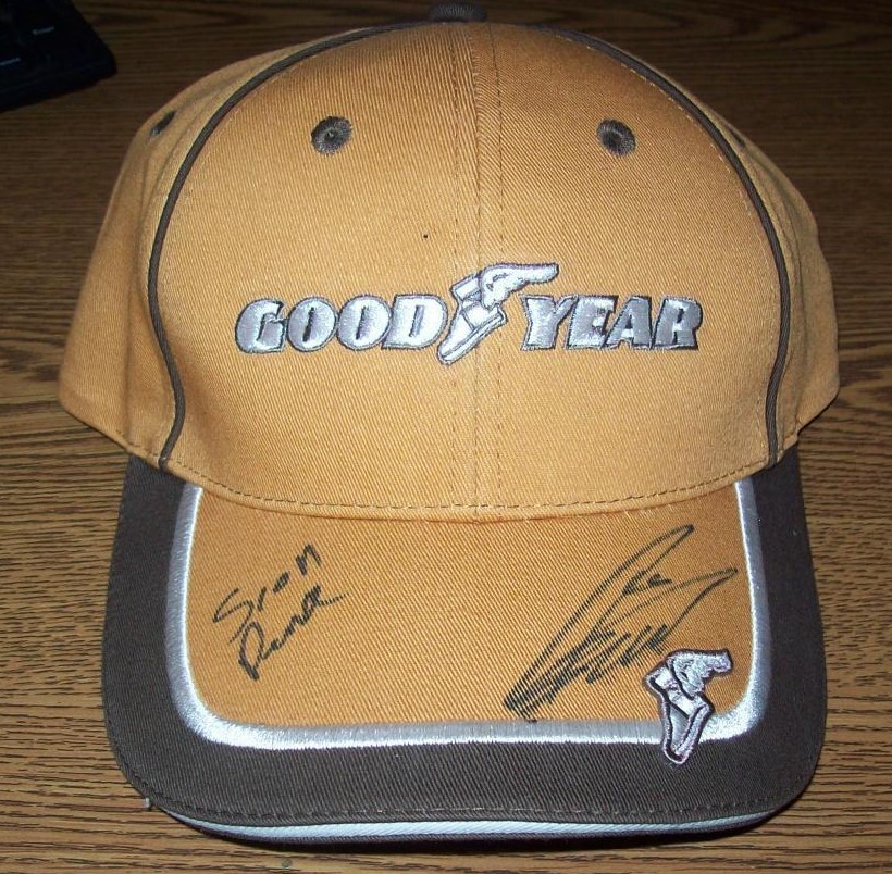 GOODYEAR RACING HAT WITH 2 AUTOGRAPHS | eBay