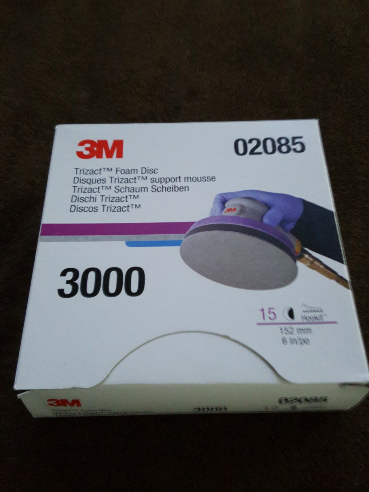 3M 02085 Trizact 6"- 3000 grit Hookit Foam Discs.⭐NEW BOX. Same Day ...
