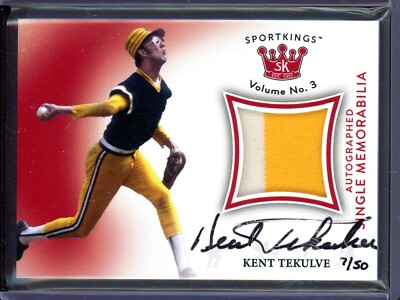 KENT TEKULVE Sportkings Volume 3 Autographed 2 Color Memorabilia Red # ...
